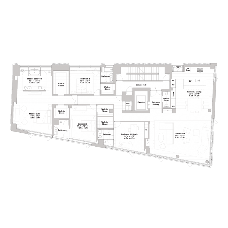 152 Elizabeth St., Tadao Ando + Gabellini Sheppard Associates – BETA