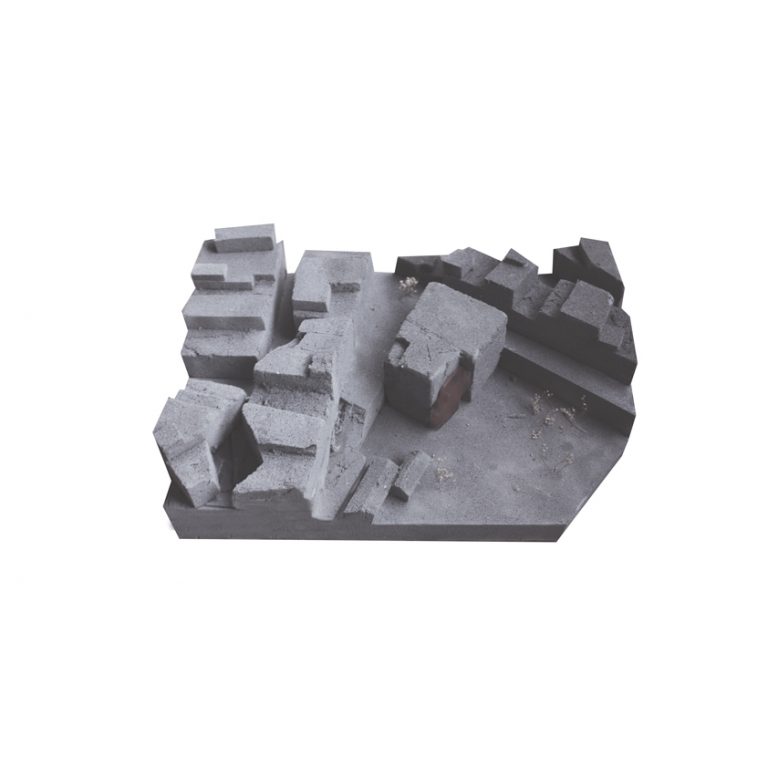 A house with two houses and a foundation, Víctor Vázquez Balló – BETA