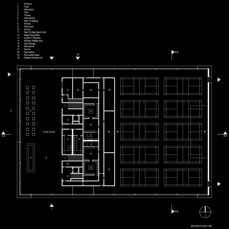 Dalseong citizen’s gymnasium, Andreas Mede Architect – BETA